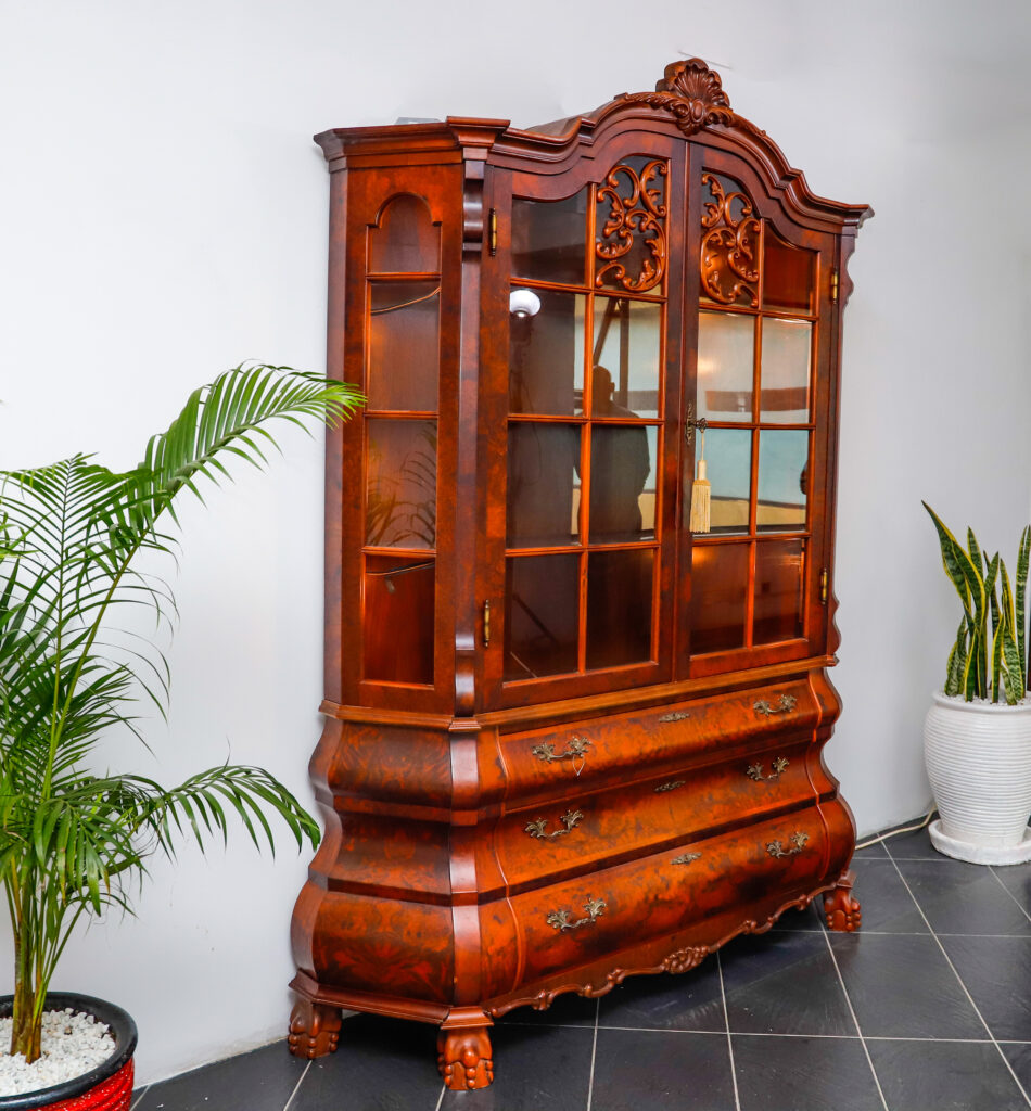 Beautiful Rococo style buffet cabinet or sideboard made of solid walnut ...