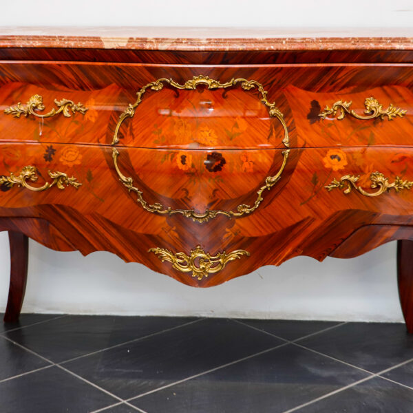 Beautiful Rococo style buffet cabinet or sideboard made of solid walnut ...